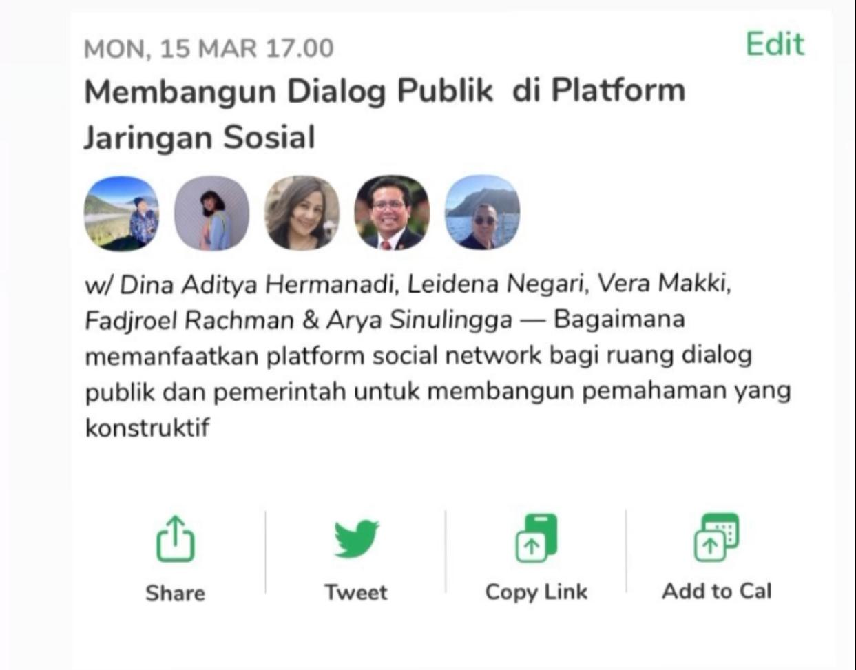 Membangun Dialog Publik di Platform Jaringan Sosial - IABC Indonesia